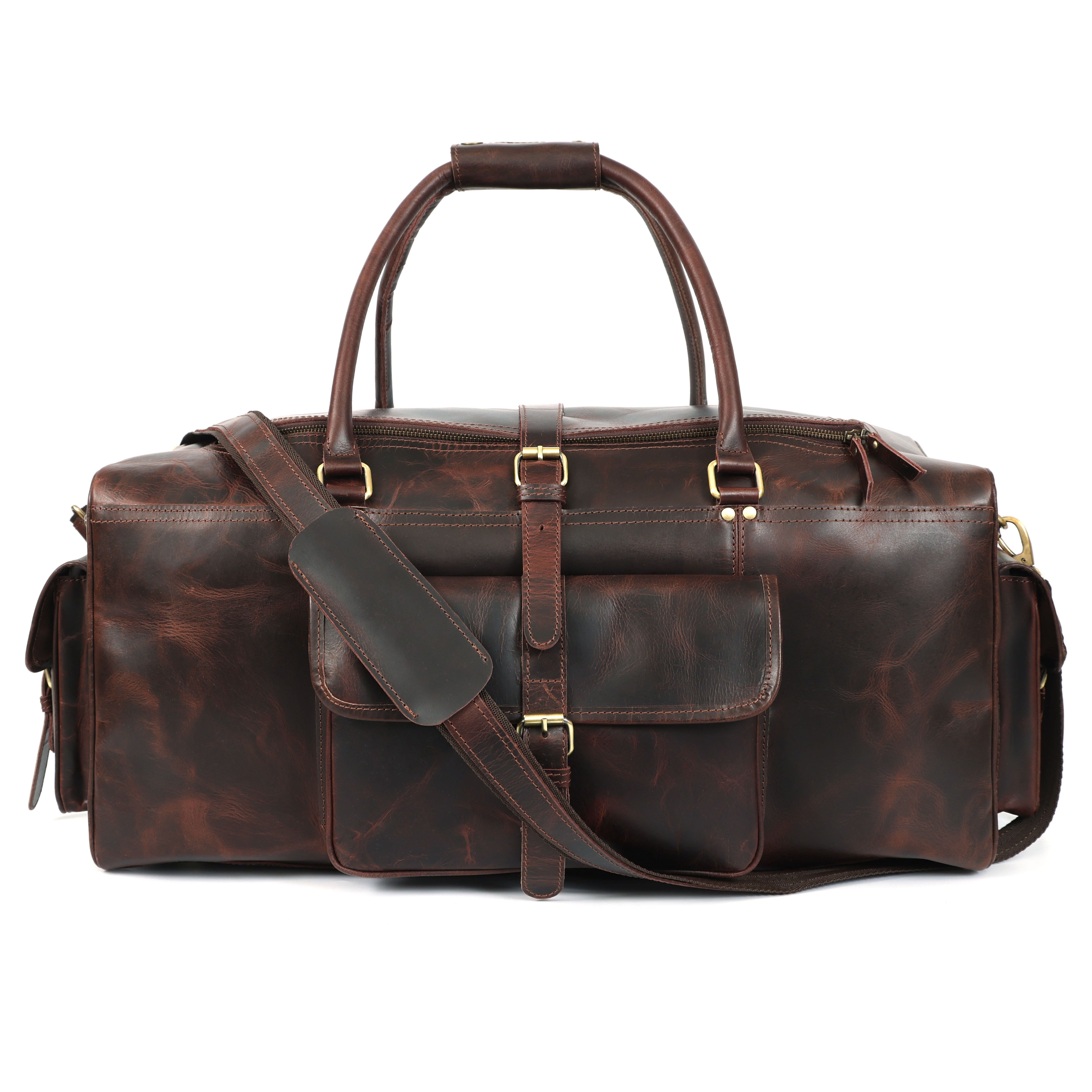 Leather Duffel Bag | Buffalo Duffel Bag for Men – Emerson Leather Bags