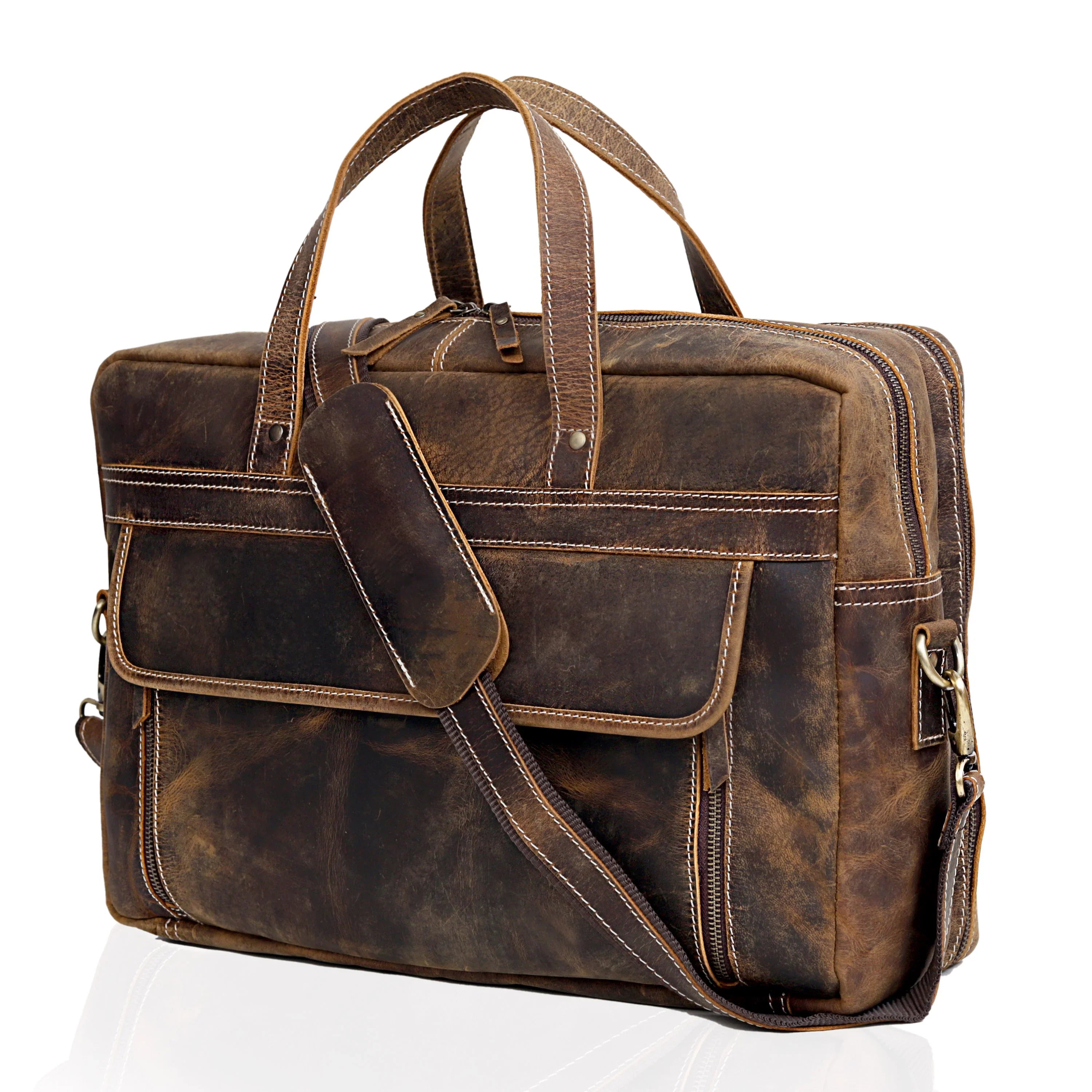 Dylan Buffalo Leather Briefcase – Emerson Leather Bags