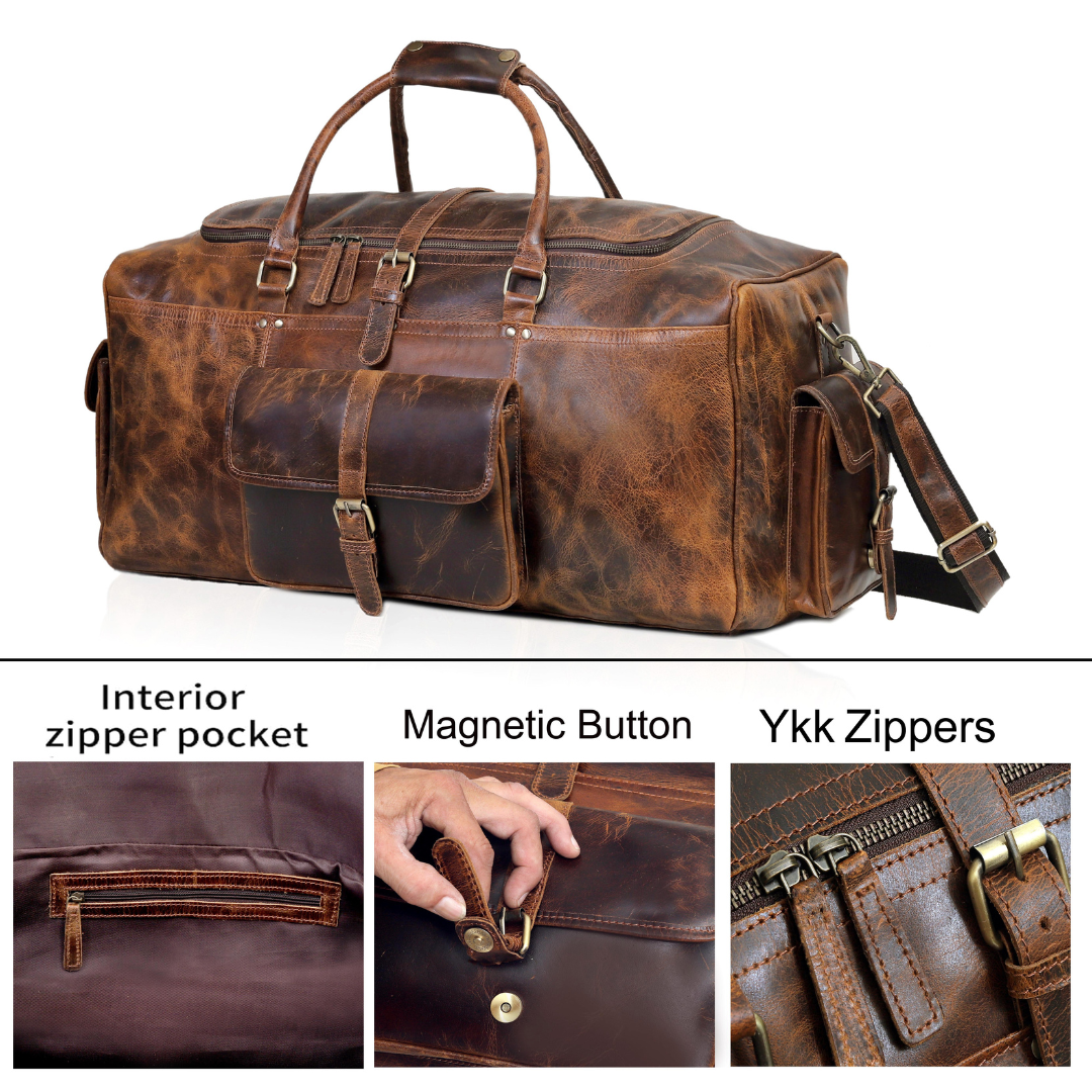 Soren Buffalo Leather Duffel Bag for Men – Emerson Leather Bags