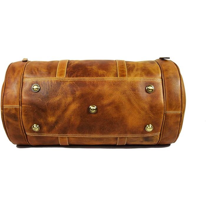 Hawthorne Barrel Leather Duffel Bag – Emerson Leather Bags